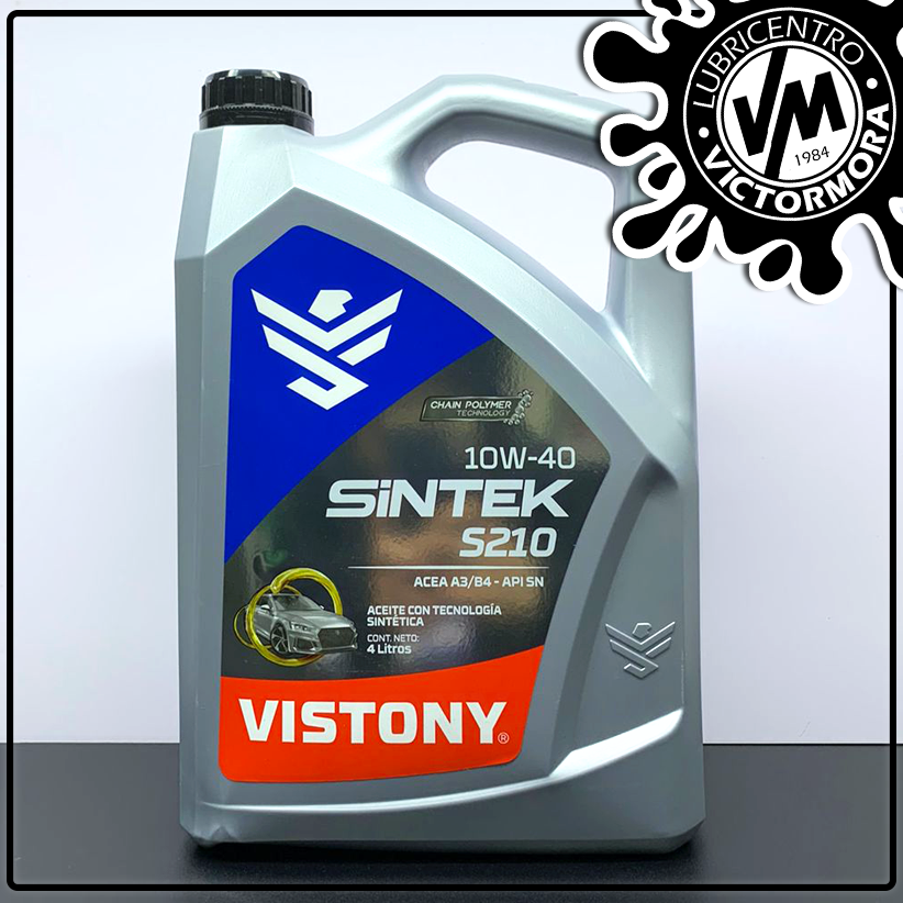 Vistony SINTEK S210 10w40 de 4 litros – Lubricentro Victor Mora