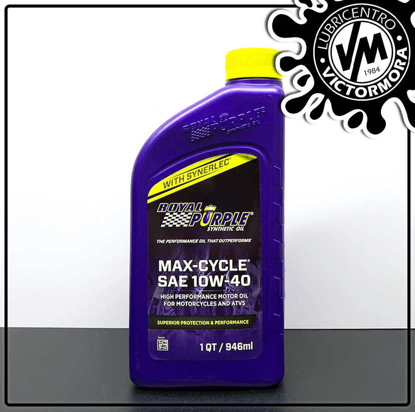 Royal Purple MAX CYCLE 10w40 4T de 946 ml – Lubricentro Victor Mora