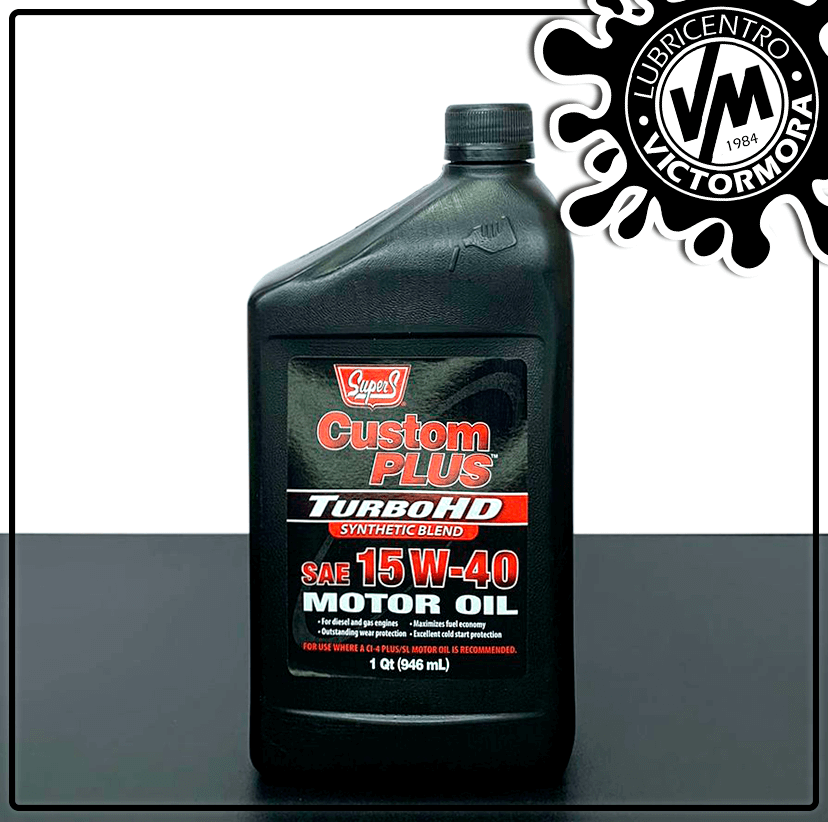 SuperS Custom Plus 15w40 de 946 ml – Lubricentro Victor Mora